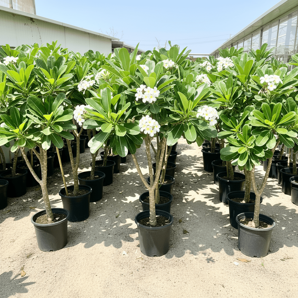 Plumeria Obtusa "Frangipani, The Temple Tree or Champa" — Greensouq