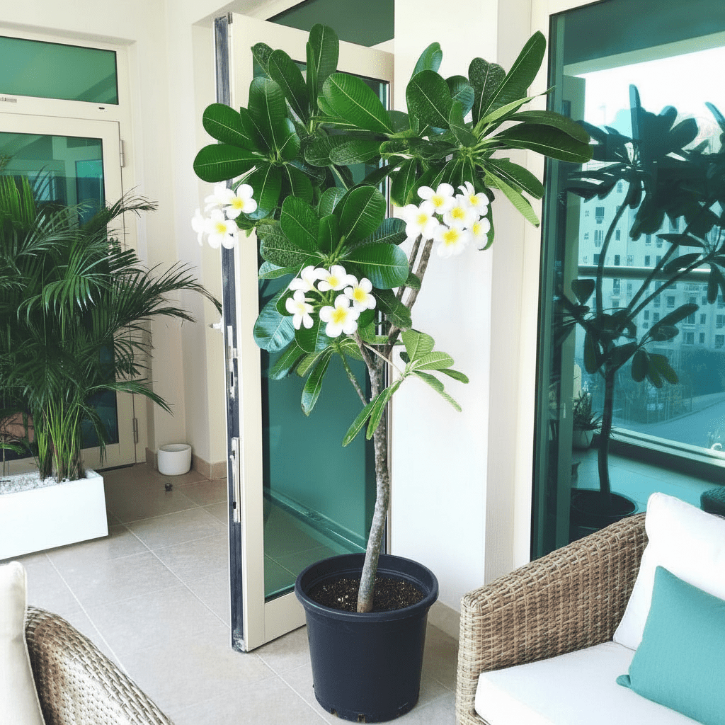 Plumeria Obtusa "Frangipani, The Temple Tree or Champa" — Greensouq
