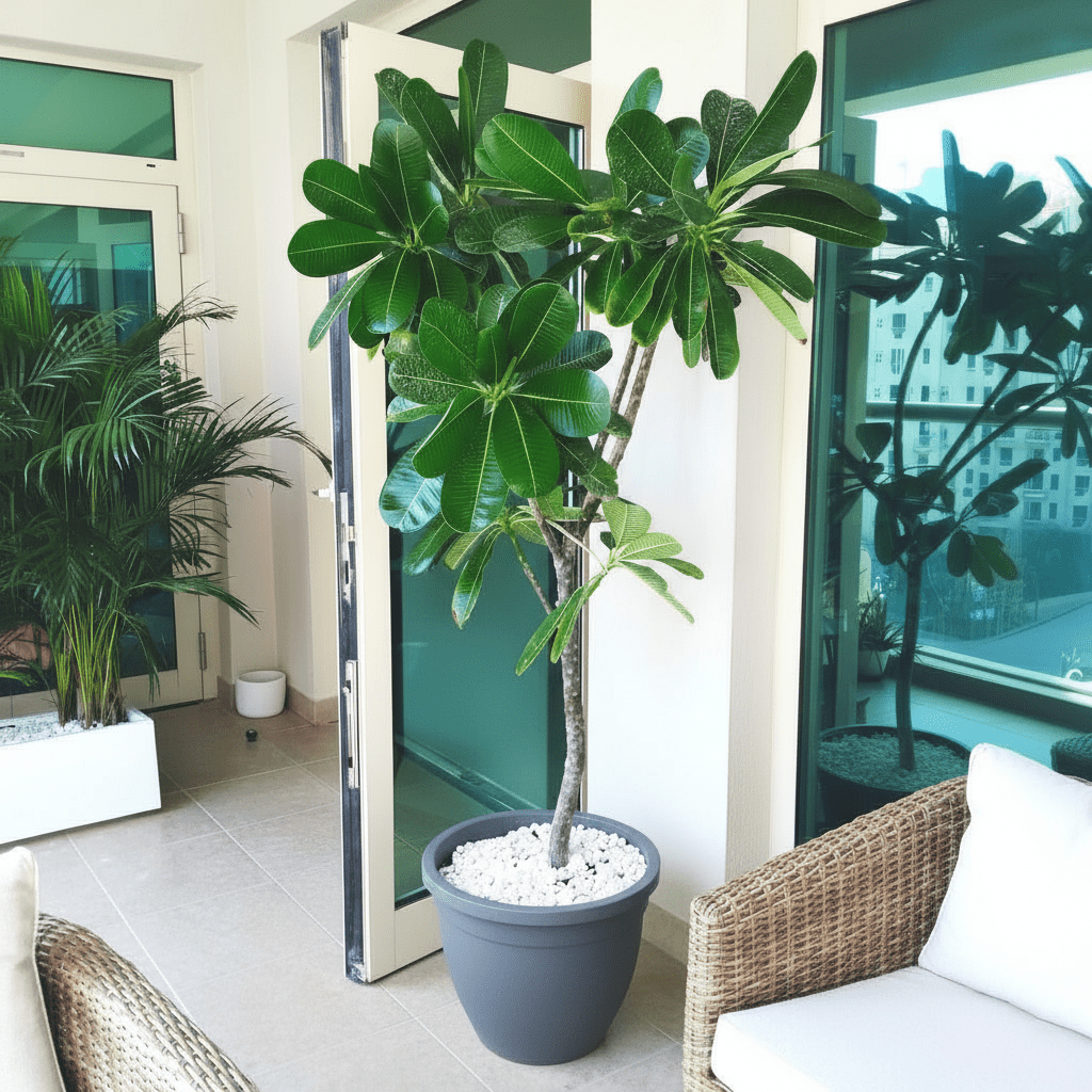 Plumeria Obtusa "Frangipani, The Temple Tree or Champa" — Greensouq